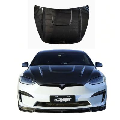 China Upgraded Carbon Fiber Engine Hood for Tesla Model Y - Stylish Exterior Modification Part for sale