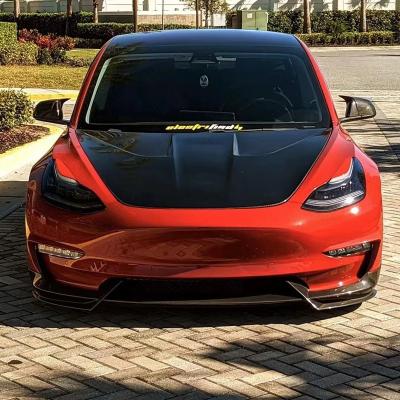 China No-Drill Front Lip Compatible with Tesla Model 3/Y: Damage-Free Installation Exterior Mod Decor Exterior Upgrade Decor Accessory for sale