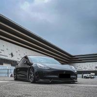 China No-Drill Front Lip Compatible with Tesla Model 3/Y: Damage-Free Installation Exterior Mod Decor Exterior Upgrade Decor Accessory for sale