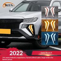 China LED DRL Daytime Running Light for Geely Boyue X 3-Color Streamer Turn Signal Lamp for sale
