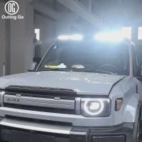 China Special LED Roof Light Bar for Chery iCAR V27, 1 Set Yellow & White Offroad Driving Lights for Outdoor Overlanding for sale