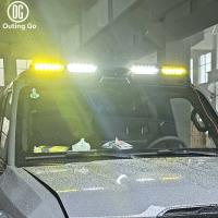 China Special LED Roof Light Bar for Chery iCAR V27, 1 Set Yellow & White Offroad Driving Lights for Outdoor Overlanding for sale