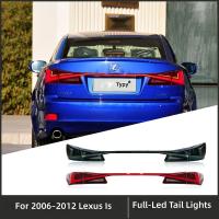 China Full LED Through Modified Tail Light Assembly for Lexus IS250 IS300 2006-2012 Dynamic Turn Signal Light for sale
