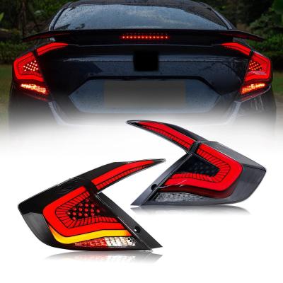 China LED Modified Digital Taillights for Honda Civic Space 2016-2018 Dynamic Turn Signal Light for sale