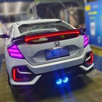 China LED Modified Digital Taillights for Honda Civic Hatchback 2016-2020 Dynamic Turn Signal Light for sale