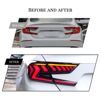China Cyber Style LED Modified Digital Taillights for Honda Accord 2018-2019 Dynamic Turn Signal Light for sale