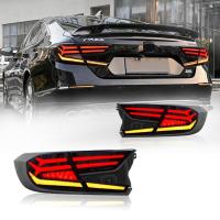 China Fishtail-shaped Y-shaped LED Modified Digital Taillights for Honda Accord 2018-2019 Dynamic Turn Signal Light for sale