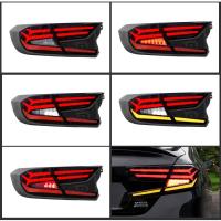 China Fishtail-shaped Y-shaped LED Modified Digital Taillights for Honda Accord 2018-2019 Dynamic Turn Signal Light for sale