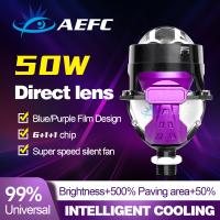 China S25 New 2.5 Inch Dual Lens Dual Direct Laser Effect Car LED Headlights Super Bright Far & Near Light 12V 60W 18000LM for sale