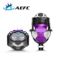 China S25 New 2.5 Inch Dual Lens Dual Direct Laser Effect Car LED Headlights Super Bright Far & Near Light 12V 60W 18000LM for sale