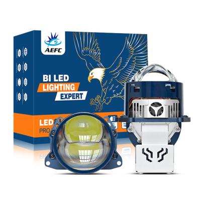 China 100W High-Power Ultra-Bright Aluminum Dual-Lens 3inch Car LED Headlight with Integrated High/Low Beam for Motorcycle for sale