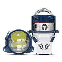 China 100W High-Power Ultra-Bright Aluminum Dual-Lens 3inch Car LED Headlight with Integrated High/Low Beam for Motorcycle for sale