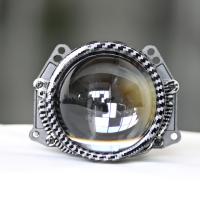 China New X80 H4 3 Inch 80W 16000lm 6000K LED Bifocal Lens Car Headlight with Fish-eye Laser Lens Universal Fitment Lossless for sale