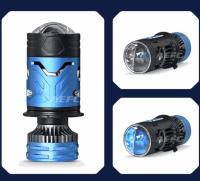 China 100W High-Power Bi-Xenon Lens H4 Solenoid Headlight, Car Laser Lens Biled Headlamp with Strong Illumination for sale