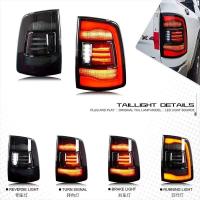 China LED Modified Tail Light Taillight for Toyota RAM 1500 RAM 2500 2009-2018 Dynamic Turn Signal Light for sale