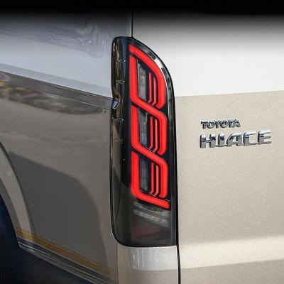 China LED Modified Digital Taillights for Toyota Hiace 2005-2018 Dynamic Turn Signal Light for sale