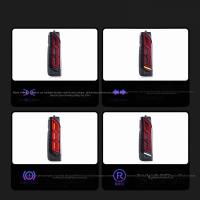 China LED Modified Digital Taillights for Toyota Hiace 2005-2018 Dynamic Turn Signal Light for sale