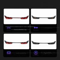 China Dragon-scale Saw-tooth Scale LED Tail Lights Through-trunk Tail Light for Toyota Camry 2018-2021 Dynamic Turn Signal Light for sale