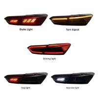 China Ladder-style Cube matrix LED Modified Taillights for Toyota Camry 2018-2021 Dynamic Turn Signal Light for sale