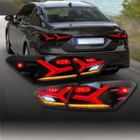 China Fishtail-shaped Y-shaped LED Modified Digital Taillights for Toyota Camry 2018-2021 Dynamic Turn Signal Light for sale