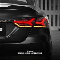 China Fishtail-shaped Y-shaped LED Modified Digital Taillights for Toyota Camry 2018-2021 Dynamic Turn Signal Light for sale