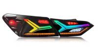 China Fishtail-shaped Y-shaped LED Modified Digital Taillights for Toyota Camry 2018-2021 Dynamic Turn Signal Light for sale
