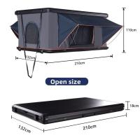 China Aluminum Alloy Oxford Cloth Quick-Setup Rooftop Tent Compact Portable Waterproof Car Tent for Outdoor Camping for sale