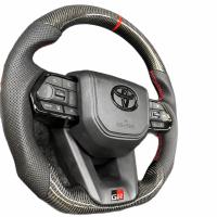 China Carbon Fiber Steering Wheel Assembly with for Logo Design for Upgrading Models Like Prado Land Cruiser Hilux Crown-Made China for sale