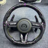 China Forged Carbon Fiber Steering Wheel Assembly For Mazda Upgrade for sale