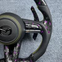 China Forged Carbon Fiber Steering Wheel Assembly For Mazda Upgrade for sale