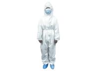 China White Anti Virus 60gsm Disposable Protective Clothing for sale