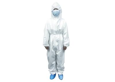China White Anti Virus 60gsm Disposable Protective Clothing for sale