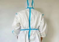 China White Anti Virus 60gsm Disposable Protective Clothing for sale
