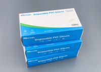 China 245mm Clear Industry Vinyl Disposable Pvc Gloves / Customers' Logo for sale