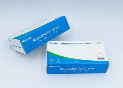 China Industrial Vinyl Gloves / Pvc Gloves Disposable Gloves Blue , Black And Clear for sale