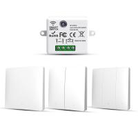 China Wall Light Self Powered Wireless Switch Outdoor Waterproof Push Button Switch for sale