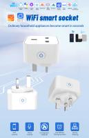 China tuya wifi smart socket Remote &Voice control plug with Scheduling and automation functions support Alexa voice control for sale