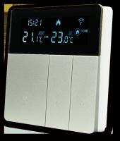 China SIXWGH Smart WiFi Thermostat Tuya App Voice Control 16A Load LCD Programmable Temperature Controller for Electric Floor Hotels for sale