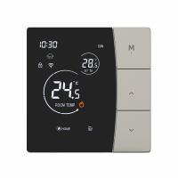 China SIXWGH Smart WiFi Thermostat for Hotel Use Tuya App Voice Control Electric Floor Heating 16A Load LCD Temperature Controller for sale