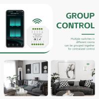 China Tuya 4 Gang WiFi Smart Relay Switch Module 16A, Hidden In-wall Smart Switch, Voice & APP Remote Control for sale