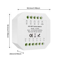 China Tuya Zigbee3.0 4CH Smart Switch Module 16A, Hidden In-wall Smart Relay with Timer, Scene Linkage & Power-off Memory for sale