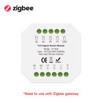 China Tuya Zigbee3.0 4CH Smart Switch Module 16A, Hidden In-wall Smart Relay with Timer, Scene Linkage & Power-off Memory for sale