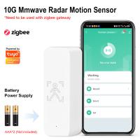 China 10G Millimeter Wave Radar Human Motion Sensor | WiFi Zigbee Version Optional, Tuya Smart Presence Sensor with Temp Humidity Lux Monitor for sale