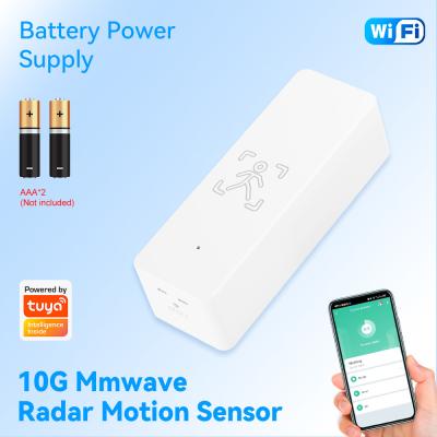 China 10G Millimeter Wave Radar Human Motion Sensor | WiFi Zigbee Version Optional, Tuya Smart Presence Sensor with Temp Humidity Lux Monitor for sale