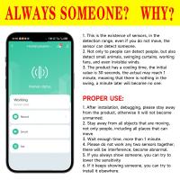 China 10G Millimeter Wave Radar Human Motion Sensor | WiFi Zigbee Version Optional, Tuya Smart Presence Sensor with Temp Humidity Lux Monitor for sale