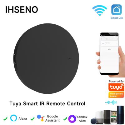 China IHSENO Tuya Smart IR Remote Control, Wi-Fi Universal Infrared Controller for TV AC STB, Voice Control with Alexa Google Assistant Yandex Alice, 360° Coverage, DIY Learning for sale
