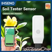 China Smart Soil Tester Sensor, Zigbee/WiFi/Bluetooth Soil Moisture & Temperature Monitor with APP Remote Control, Real-Time Data Collection, Low Battery Alert, for Garden Greenhouse Indoor Plants for sale