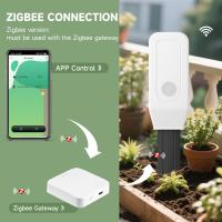 China Smart Soil Tester Sensor, Zigbee/WiFi/Bluetooth Soil Moisture & Temperature Monitor with APP Remote Control, Real-Time Data Collection, Low Battery Alert, for Garden Greenhouse Indoor Plants for sale