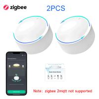 China Tuya Zigbee Smart Knob Dimmer Switch, Wireless Scene Controller & Remote Dimmer for Smart Lights, Supports Single/Double/Long Press & Rotate, Works with Alexa Google Assistant, Requires Tuya Gateway for sale