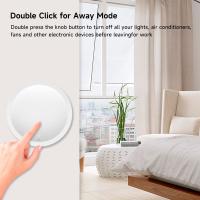 China Tuya Zigbee Smart Knob Dimmer Switch, Wireless Scene Controller & Remote Dimmer for Smart Lights, Supports Single/Double/Long Press & Rotate, Works with Alexa Google Assistant, Requires Tuya Gateway for sale